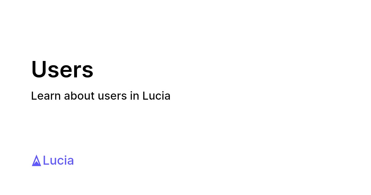Users · Lucia