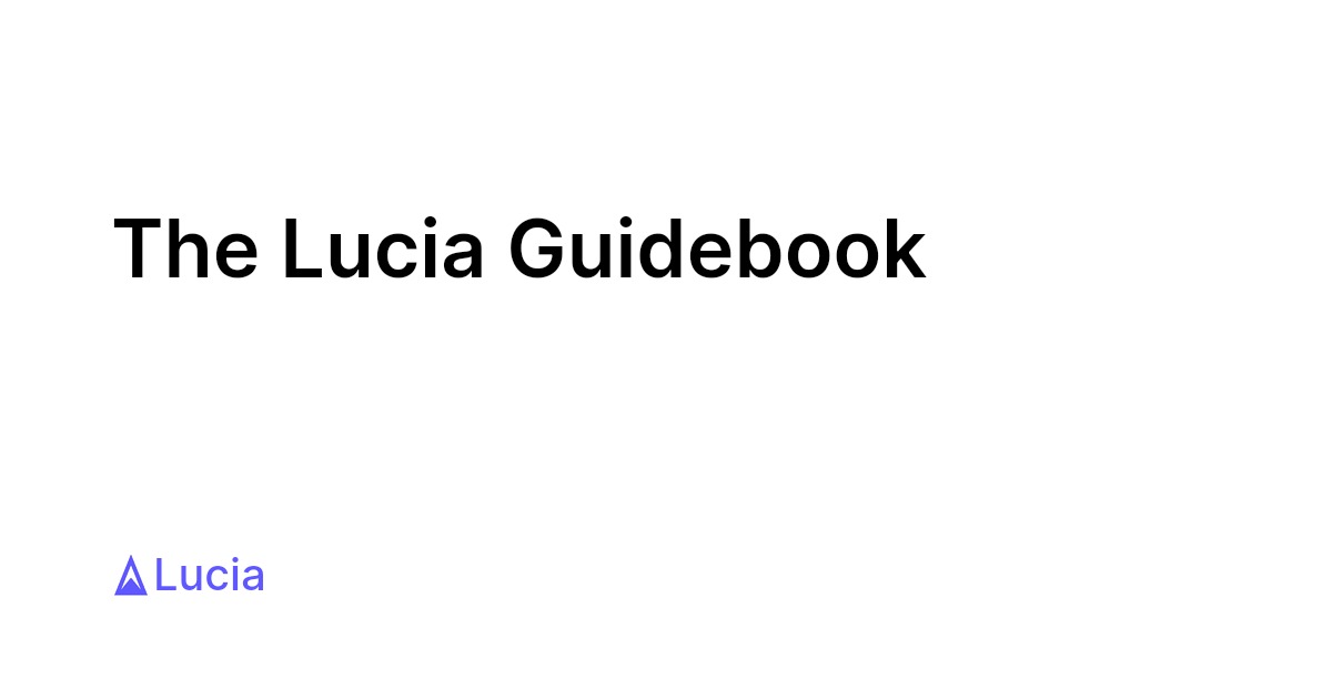 The Lucia Guidebook · Lucia